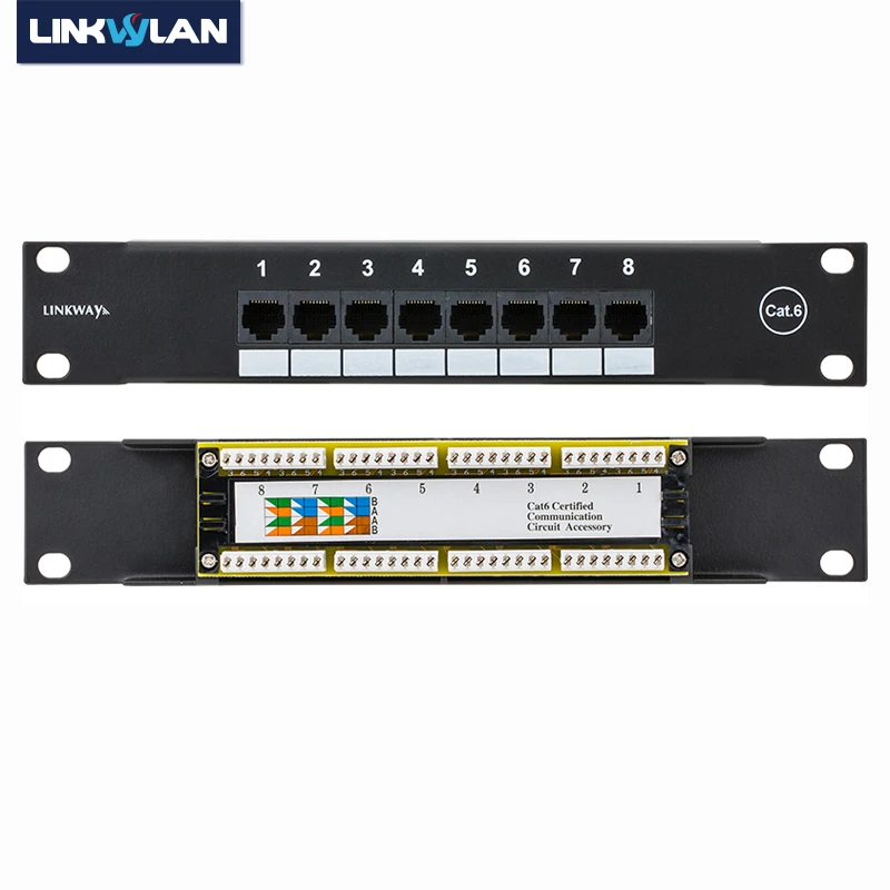 10" 8ports Cat5e Cat6 Patch Panel 1u - Soho Mini Patch Panel 8port - 10 ...