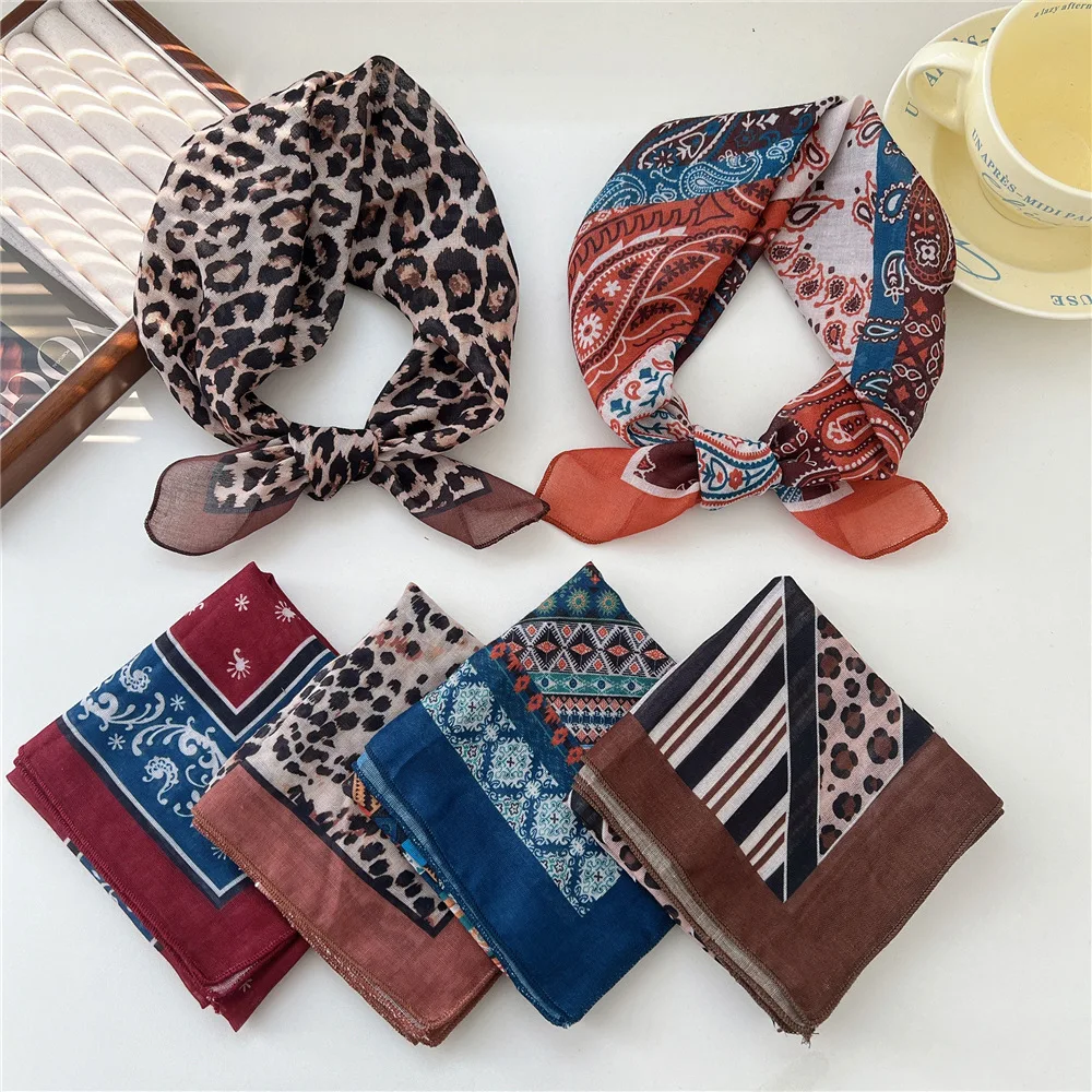 55*55cm Square Cotton Hair Scarf Hairband Headband Hairscarf Headscarf ...