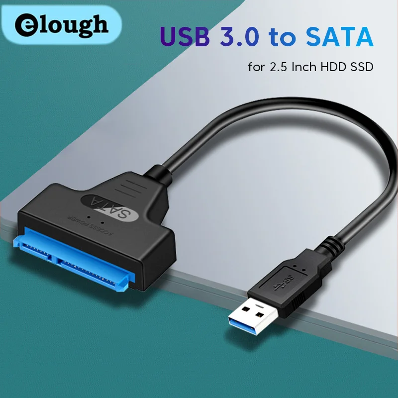 Usb 3.0 sata 3 cabo sata para usb3.0 adaptador até 6 gbps suporte 2.5 ...