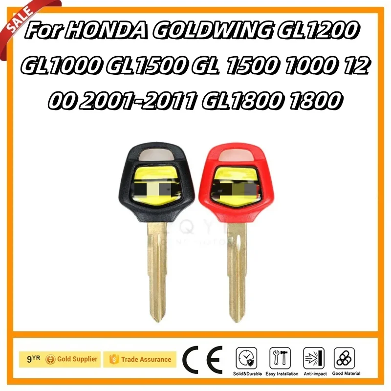2Pcs-New-Blank-Key-Motorcycle-Replace-Uncut-Keys-For-HONDA-GOLDWING ...
