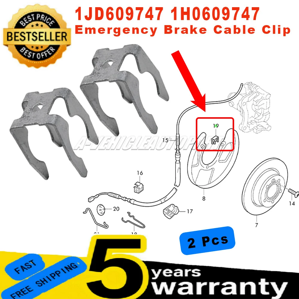 1JD609747 For VW Bora Golf MK4 Polo 9N Beetle Skoda Fabia Audi A3 TT ...