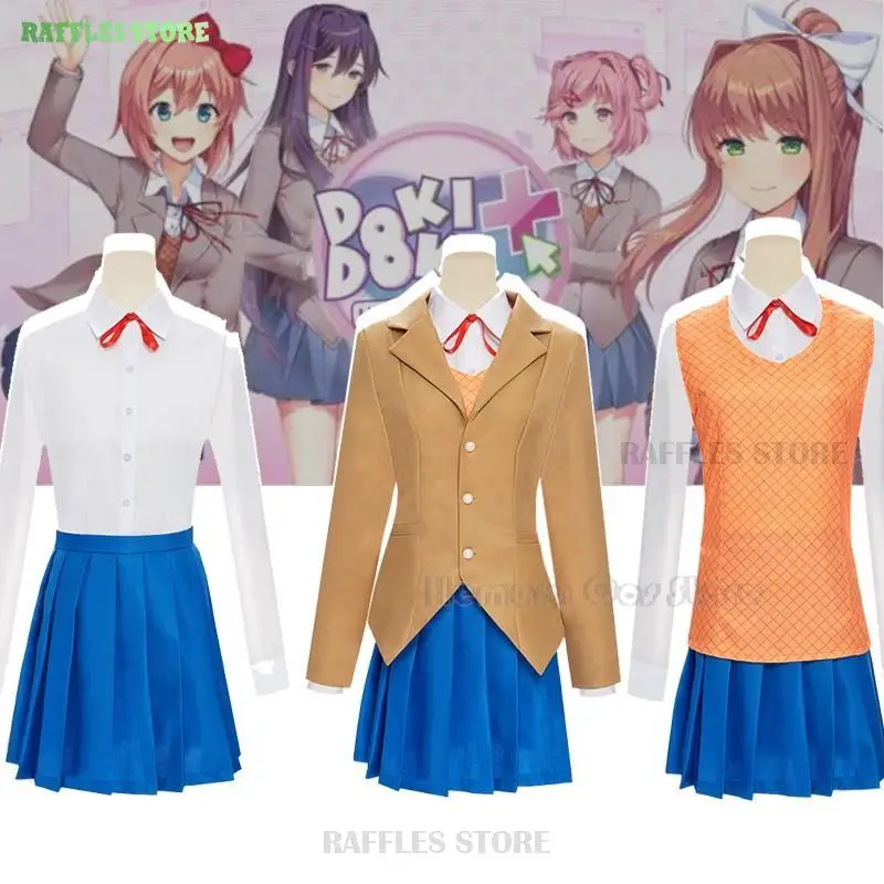 Monika-Sayori-Yuri-Natsuki-Cosplay-Costumes-Doki-Doki-Literature-Club ...