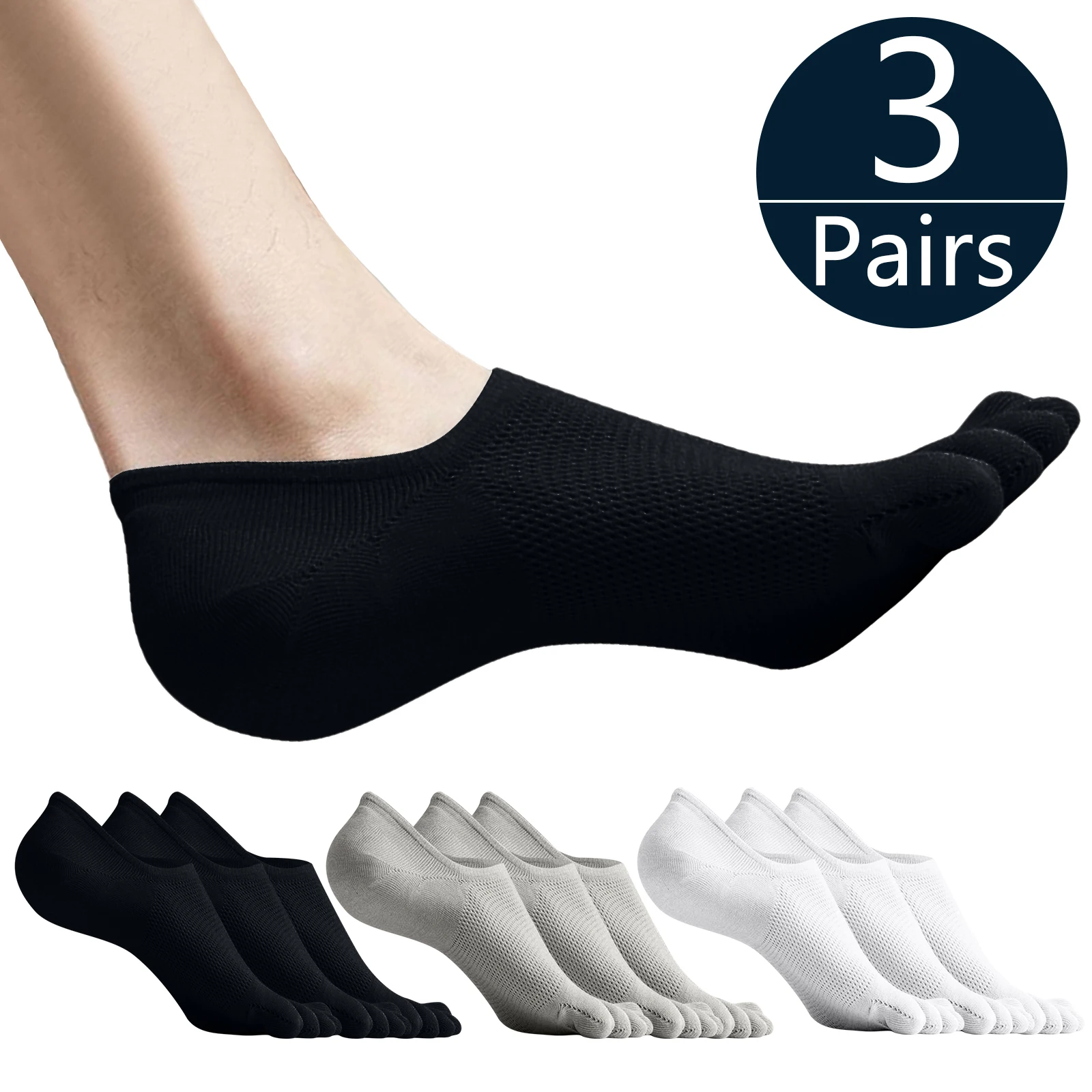 3-1pairs-Men-S-Fashion-Open-Toe-Sweat-Absorbing-Boat-Socks-Cotton ...