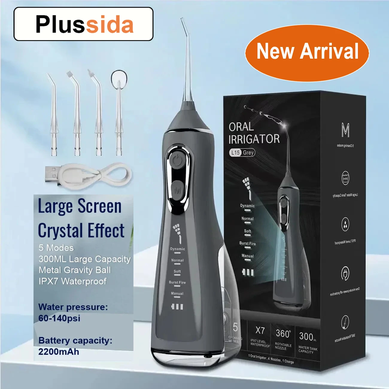 Irrigador-Oral-port-til-para-limpieza-de-la-boca-hilo-Dental-con-chorro ...