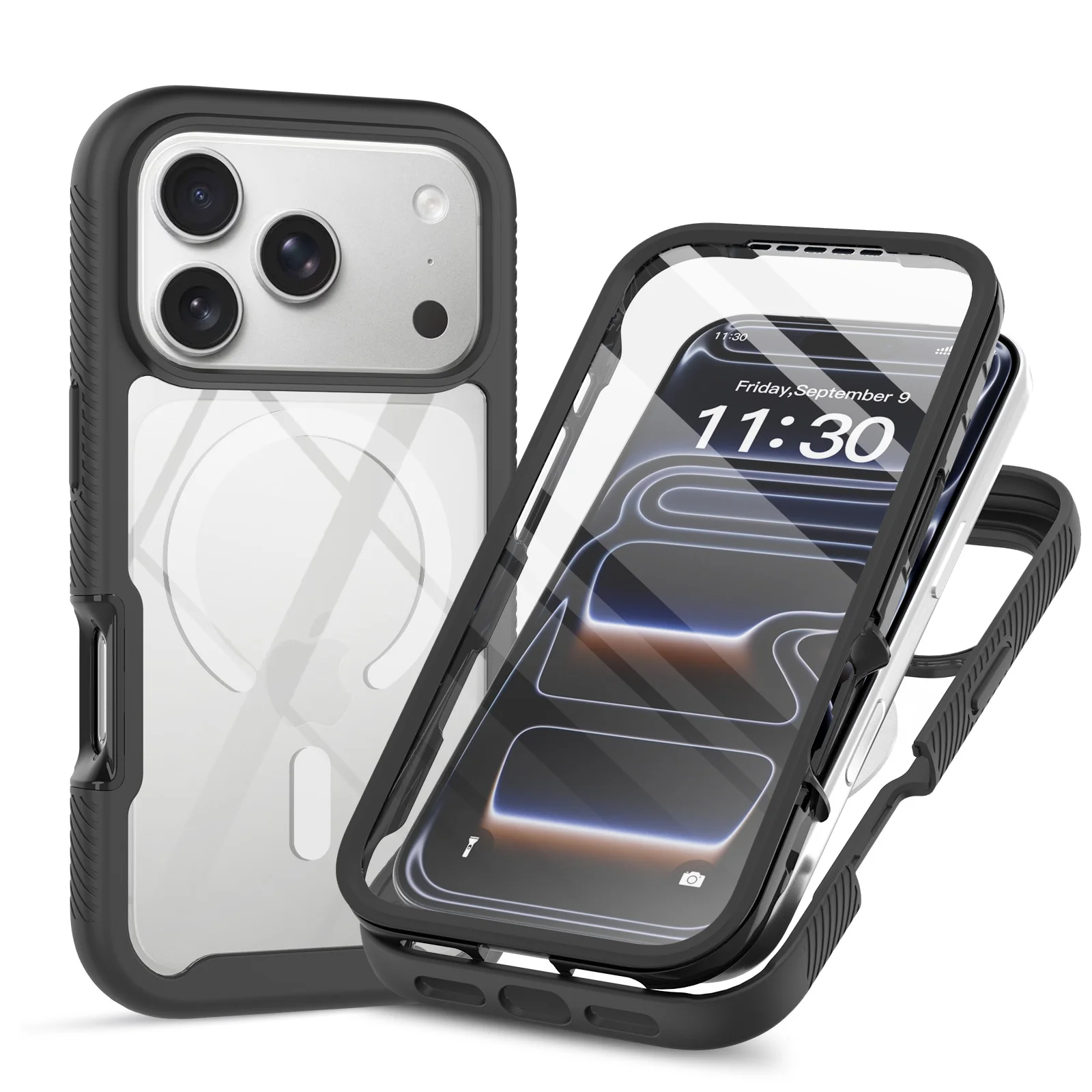 360°Full Protection Shockproof Magnetic Case For iPhone 17 Pro Max Air ...