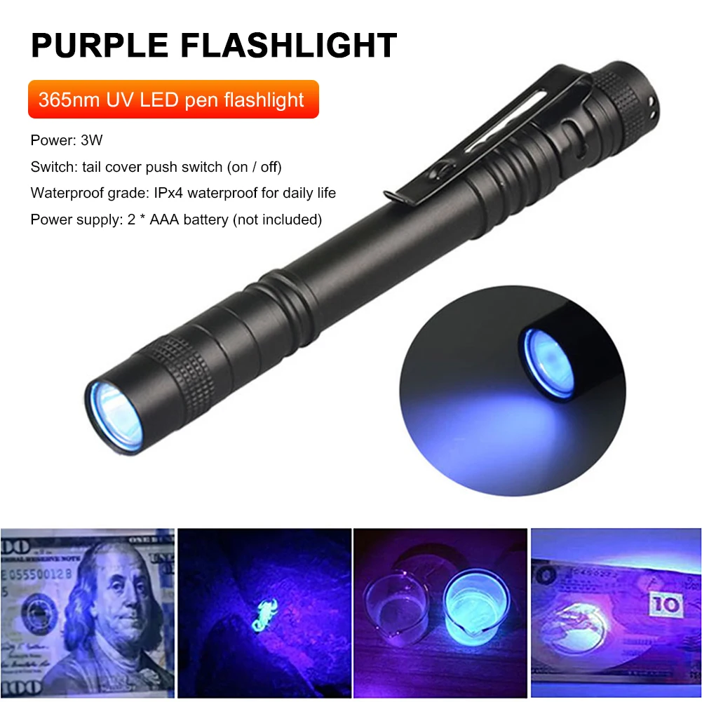LED-UV-Flashlight-Ultraviolet-Torch-Mini-UV-Light-Pet-Urine-Stains ...