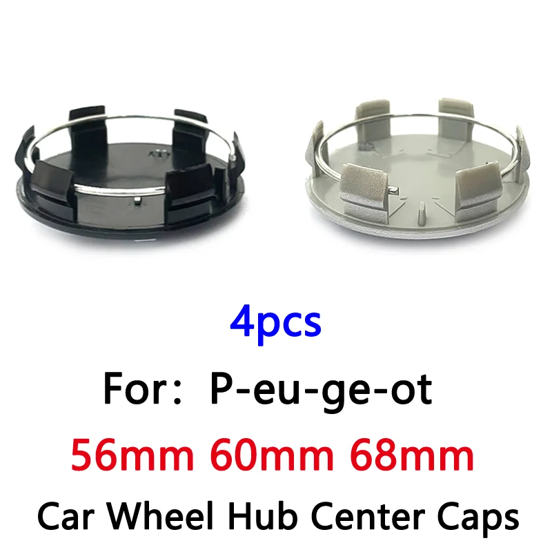 4pcs 56mm 60mm 65mm 68mm Rims Cover Dust Proof Car Wheel Hub Center ...