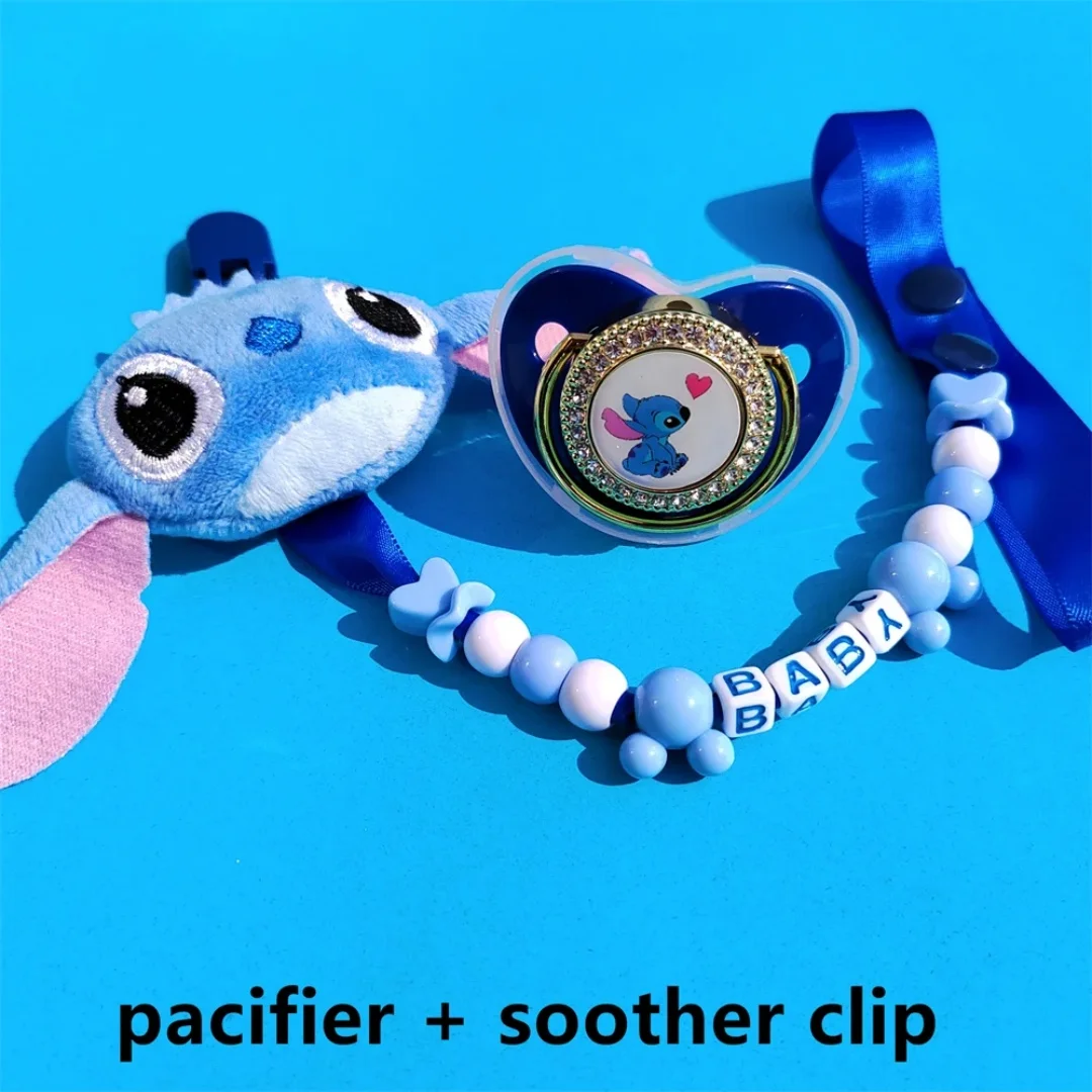 Personalized-Pacifier-clip-Luxury-Bling-Bling-Baby-pacifier-and ...