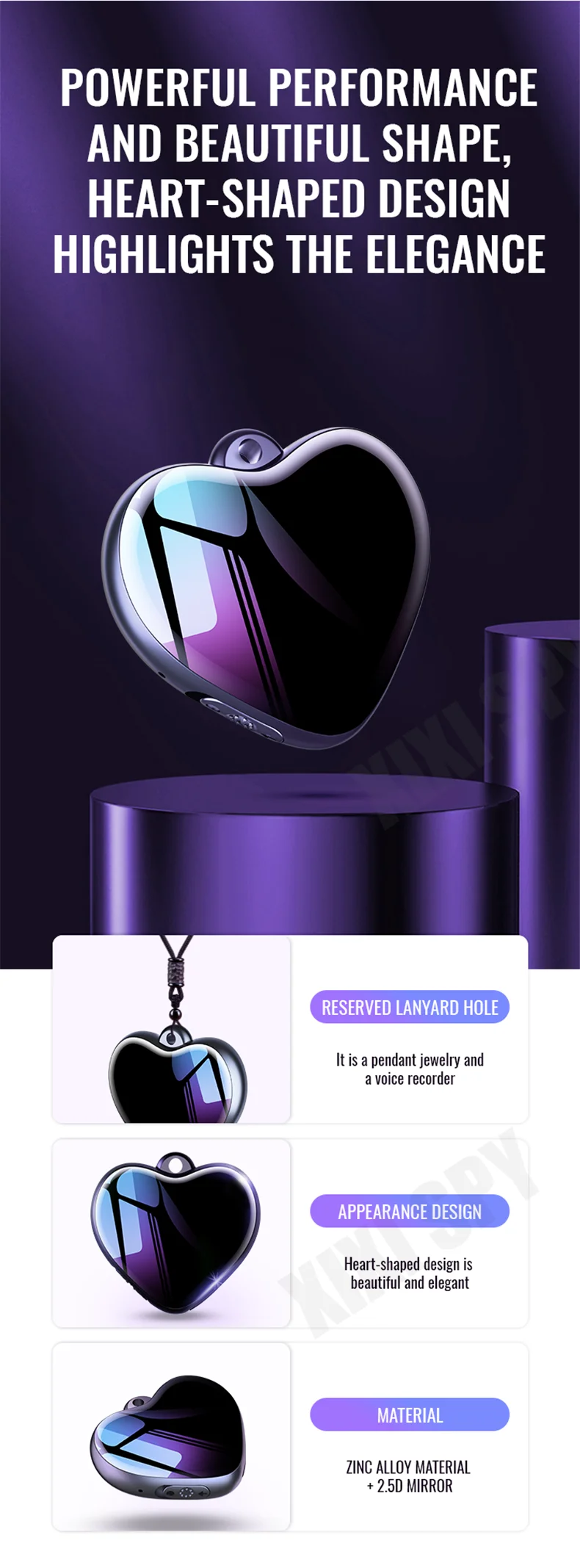 Мини-диктофон XIXI SPY | AliExpress