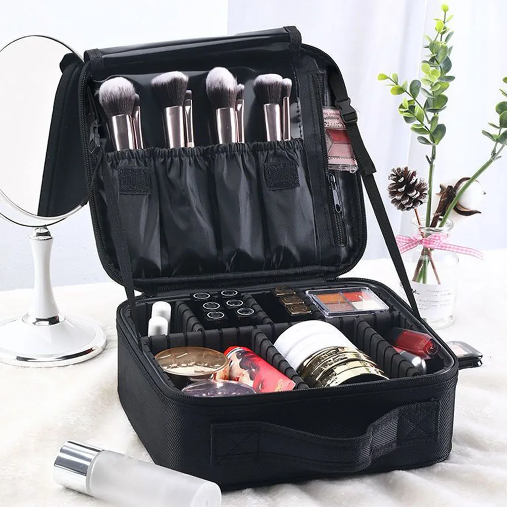 Stylish-and-Practical-Cosmetic-Case-with-Multiple-Compartments-Portable ...