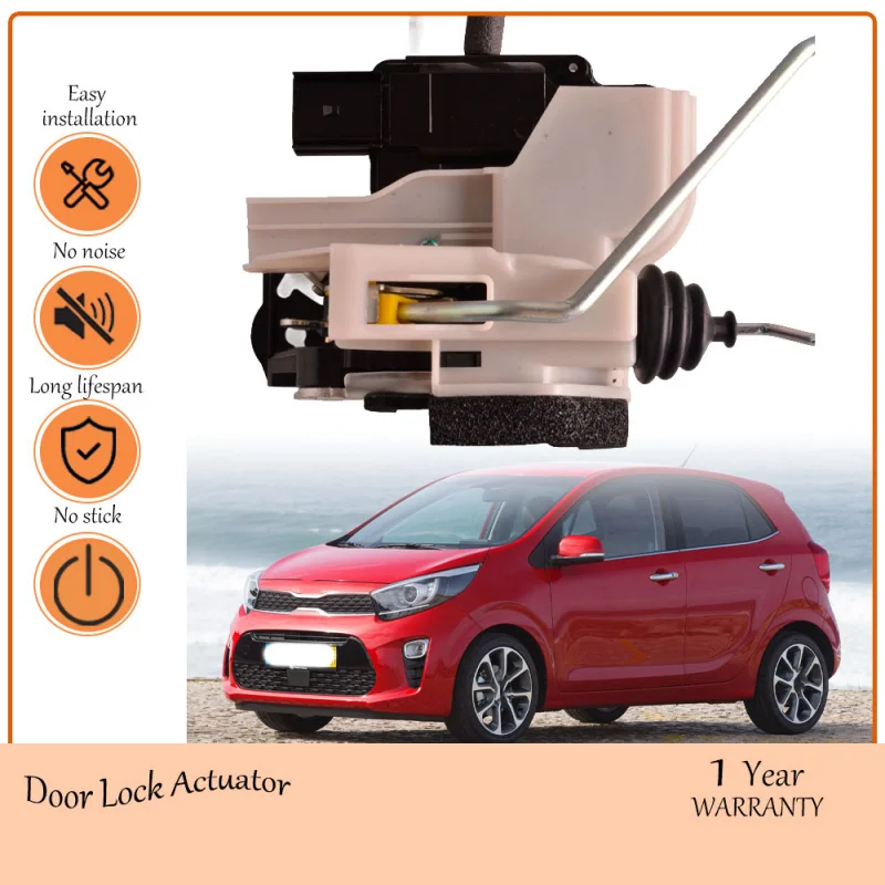 기아 피칸토 모닝 2011-2017용 앞뒤 좌우 차량 도어 잠금 액추에이터 래치, OEM 81310-1Y030 ...