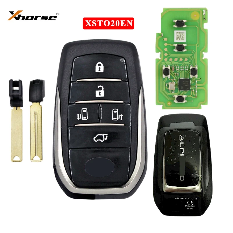 Universal-Smart-Xhorse-XM38-Smart-Key-XSTO20EN-5-Button-for-Toyota-4D ...