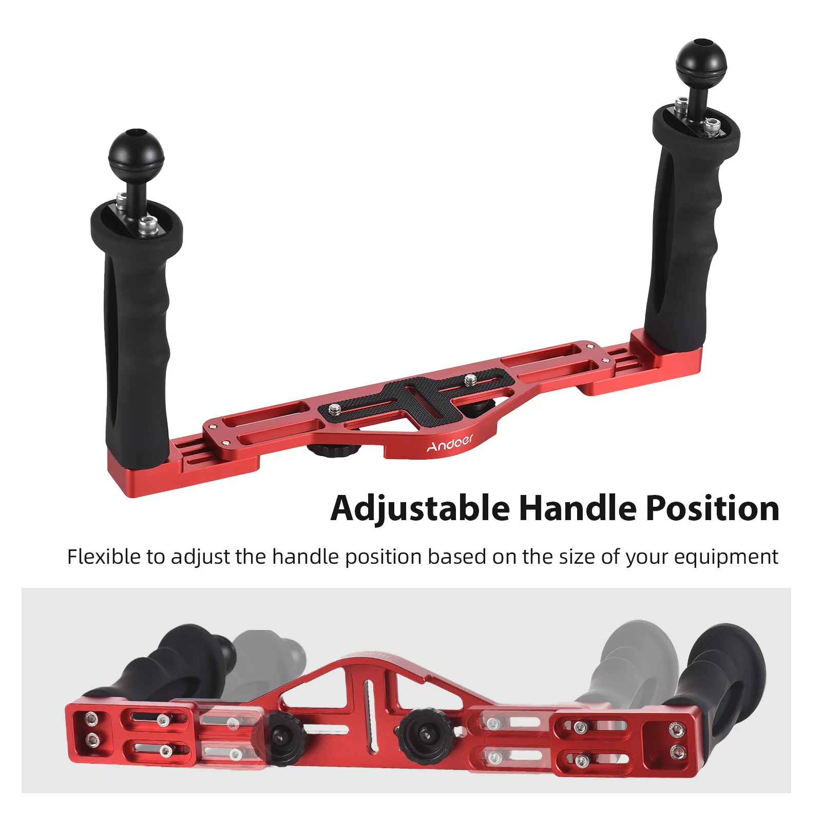 Dual-Handle-Camera-Diving-Rig-Handheld-Waterproof-Underwater-Tray ...