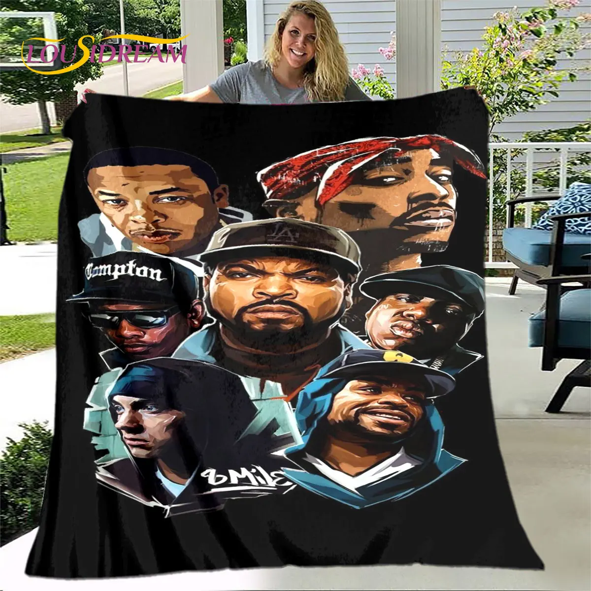 Rapper Blankets | Hip Hop Blanket | Hip Hop Throw | Throw Blanket ...