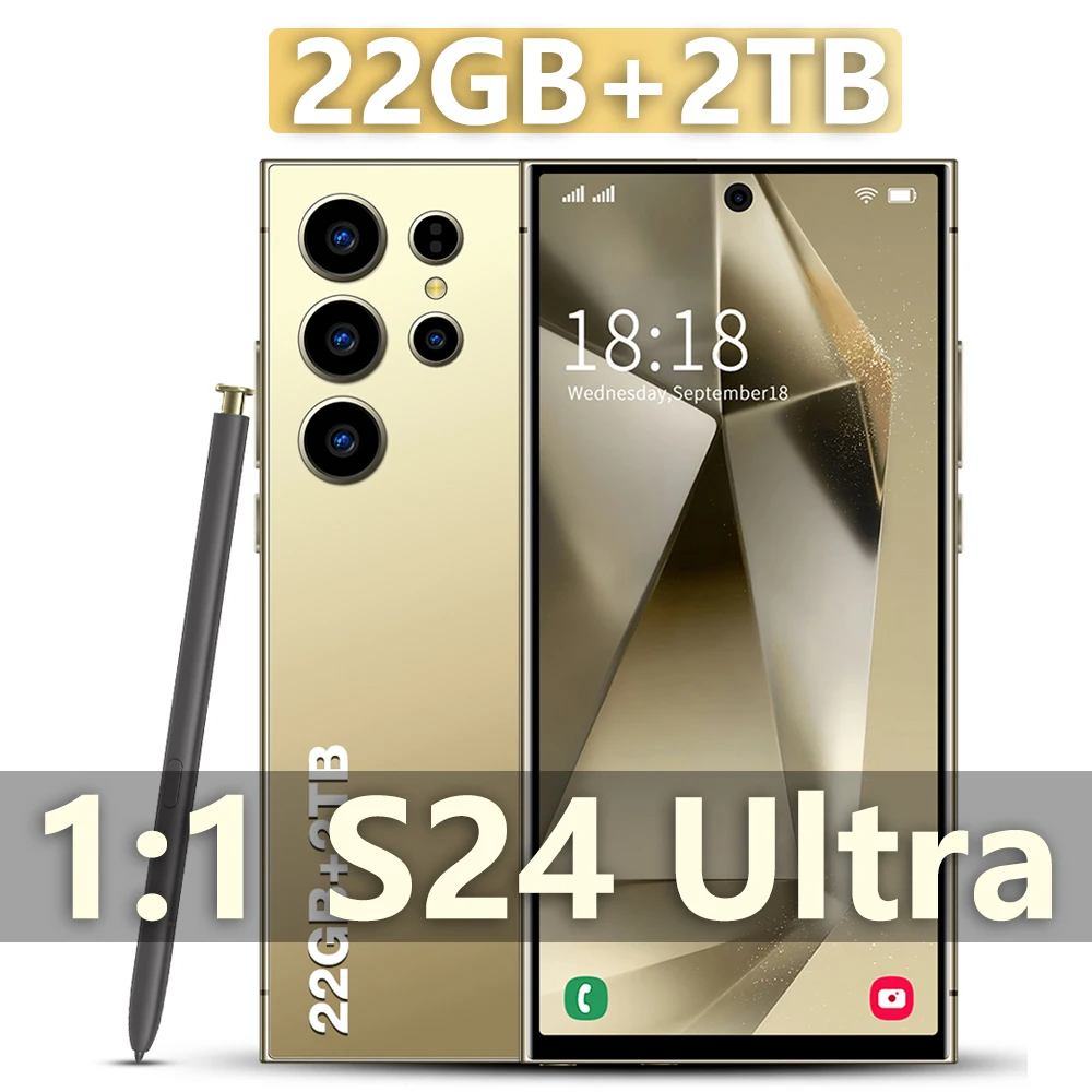 Tel-fono-Inteligente-S24-Ultra-Original-Smartphone-con-Android-14-22GB-2TB-Sim-Dual-desbloqueo ...