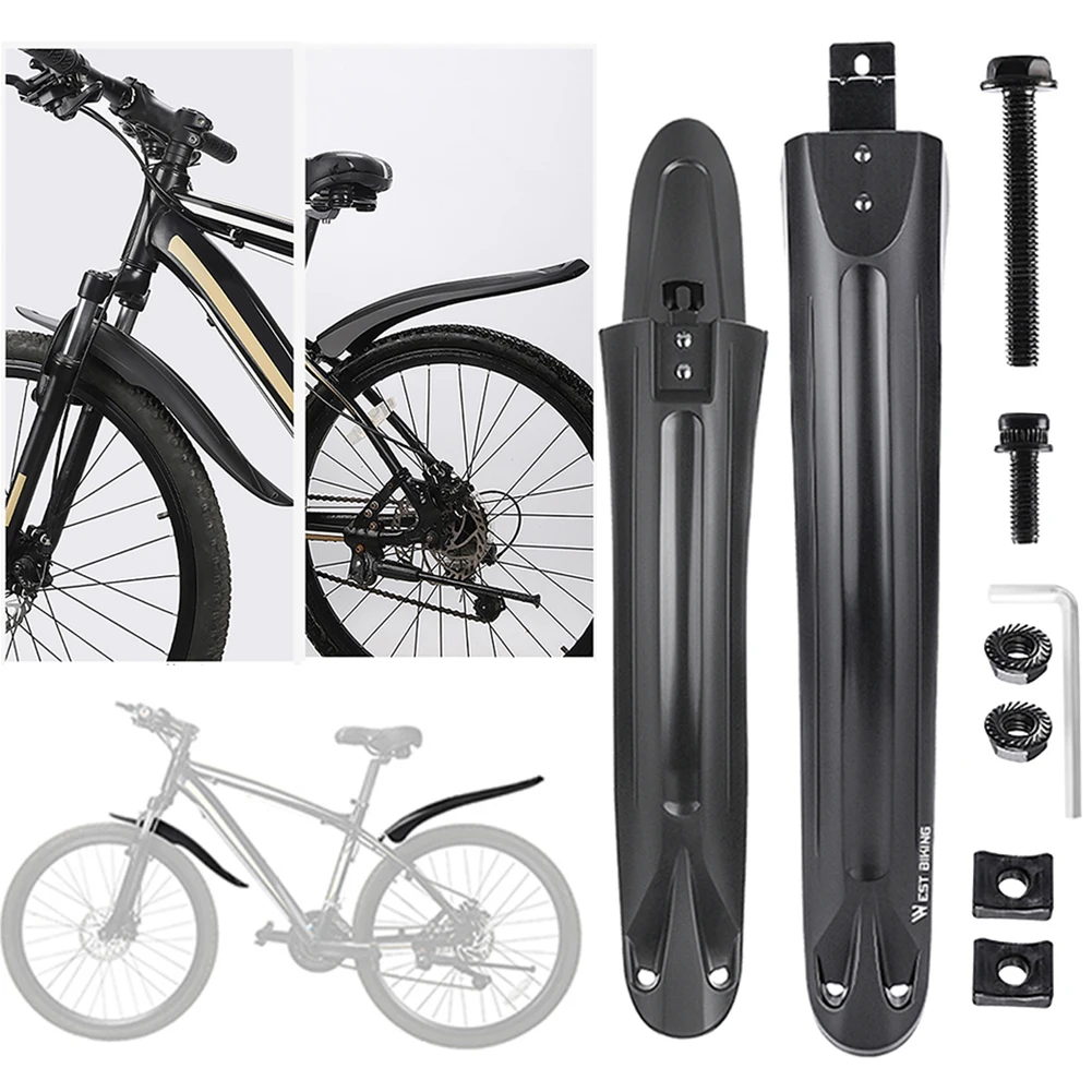 2-1Sets-Mountain-Bike-Fender-Set-MTB-26-29-universal-Mudguard-Widen ...