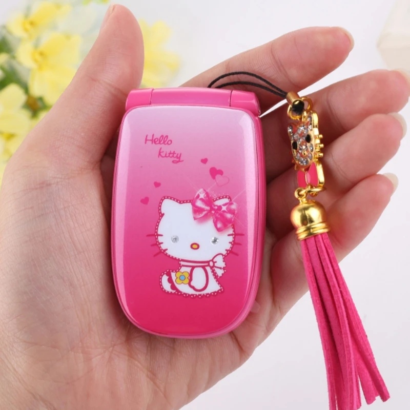 Sanrio-Flip-Phone-W88-Hellokitty-Super-Small-Mobile-Version-Personality ...