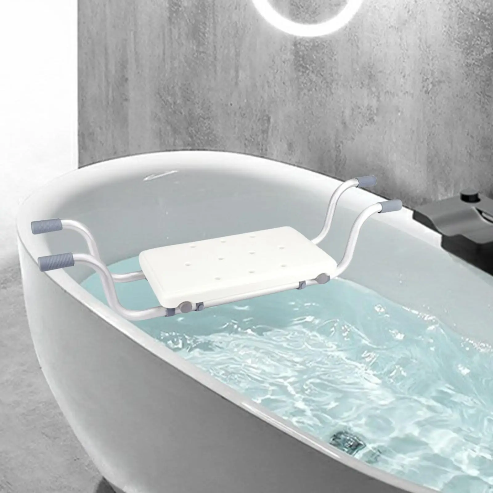 Bath Bench Adjustable up to 130kg Weight Bath Seat Shower Chair Pad ...