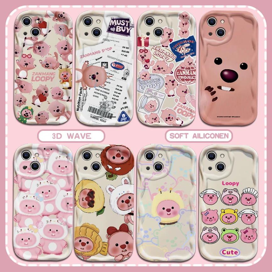 Korean-Cartoon-Cute-loopys-New-3D-Wave-Phone-Case-For-Samsung-Galaxy ...