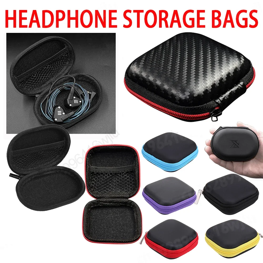 Earphones-Case-Carry-Bag-Portable-Mini-Zipper-Headphone-Bag-Hard ...