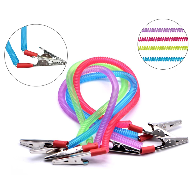 Denspay Plastic Dental Scarf Clip Flexible Bib Clips Chain Dentist ...