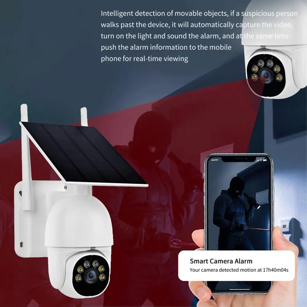 Solar Camera Plug And Play 1080P HD compatible Easy Installation Remote ...