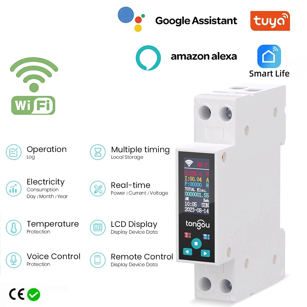 Tuya-WiFi-Smart-Meter-Circuit-Breaker-Metering-Switch-Timer-Relay-35mm ...