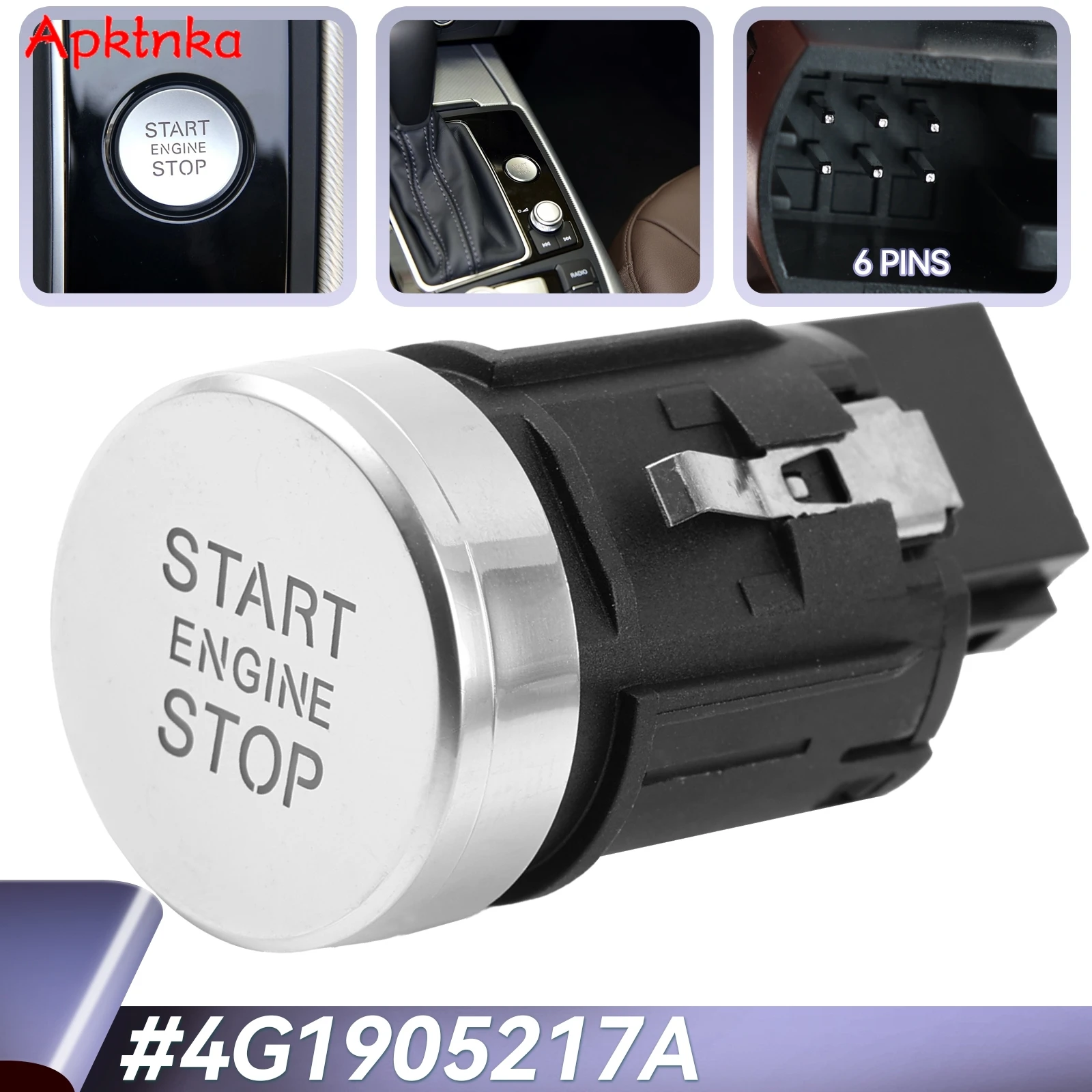 Fit For Audi A6 C7 S6 A7 RS7 2012-2018 Car Switch Ignition Starter ...