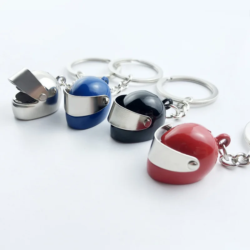 1PC-New-3d-Creative-Simulation-Motorcycle-Helmet-keychains-Mini-Stereo ...