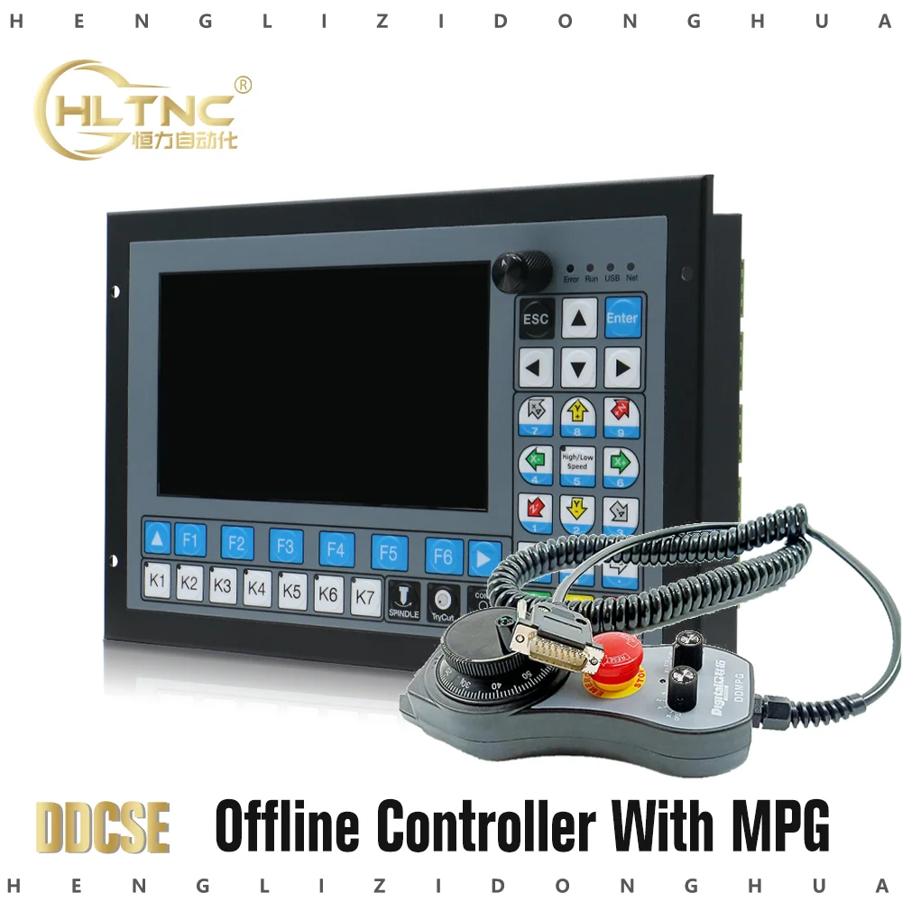 Offline CNC Controller System DDCSE M350 3/4/5 Axis 1 MHz G-Code With DD MPG E-Stop Handwheel ...
