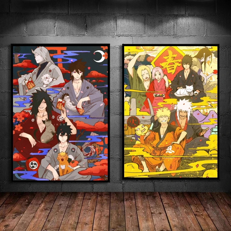 Naruto-Poster-Sasuke-Canvas-Artwork-Painting-Birthday-Gifts-Living-Room ...