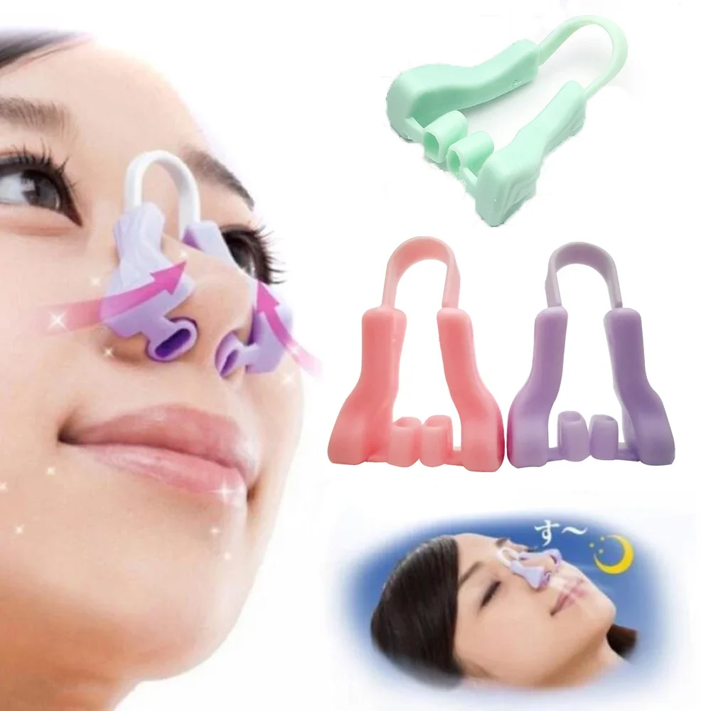 3-Colors-Nose-Shaper-Clip-Nose-Lifting-Shaper-Silicone-Nose-Slimmer ...