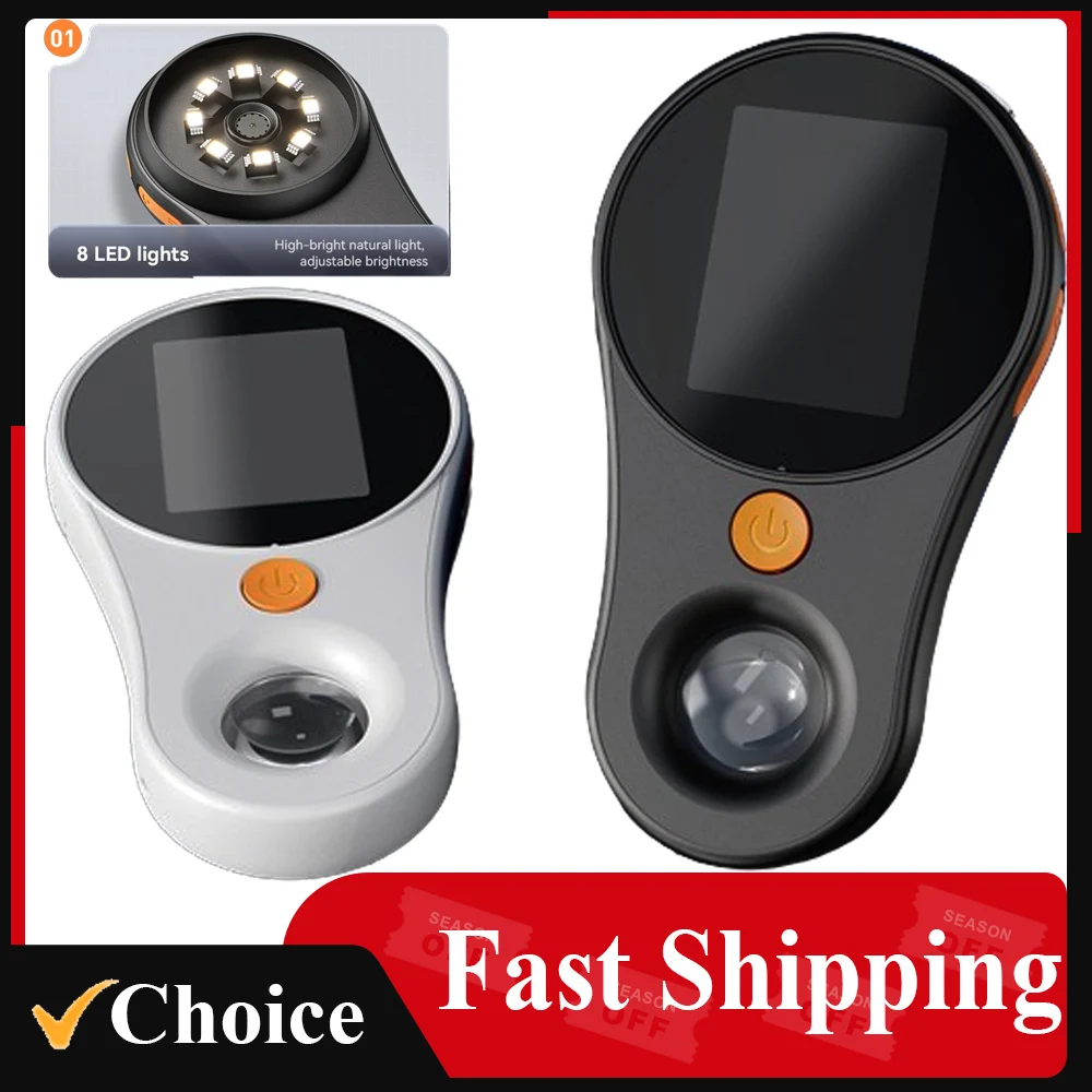 500X Magnification Digital Handheld Microscope Magnifier 2 Inch IPS ...