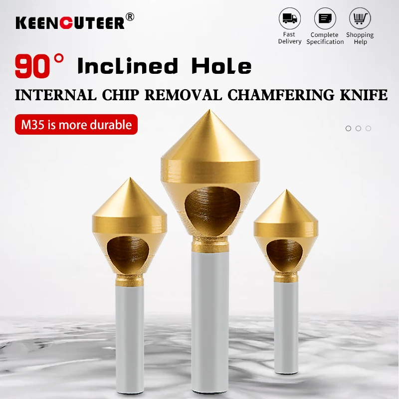 90-Degree-Slant-Hole-Chip-Chamferer-M35-Cobalt-Coated-Drill-Bit-For ...