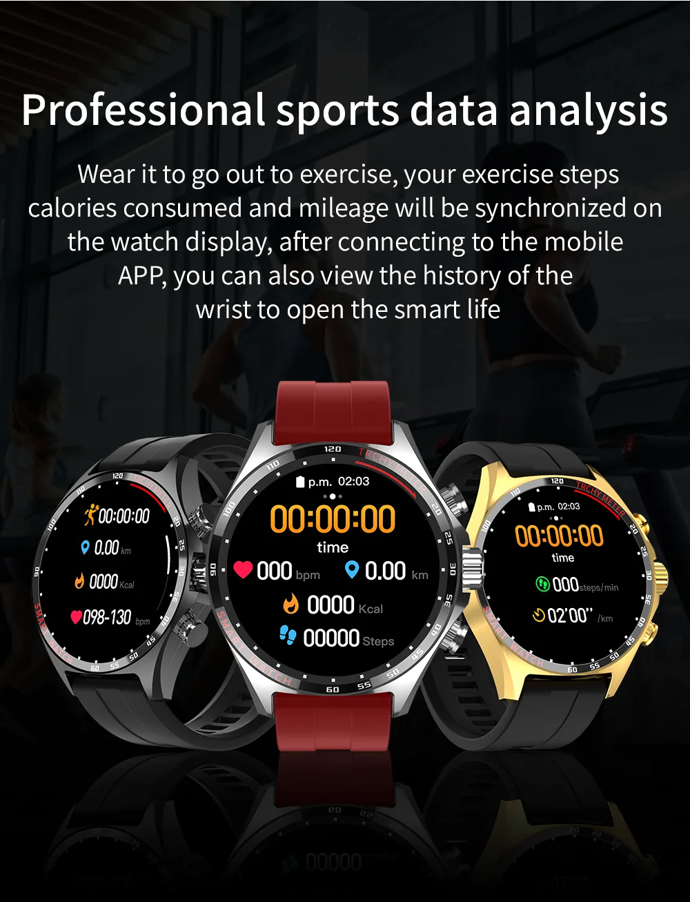 SK27 Business Smart Watch Men 1.58inch Bluetooth Call Compass NFC ...