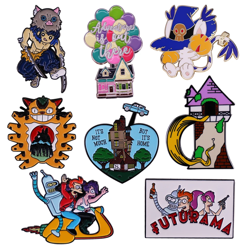 Enamel Pin Anime Lapel Pins for Backpacks New Year Gift Cute Things ...