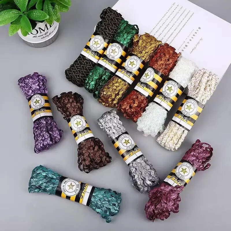 5Yards-Gold-Silver-Sewing-Lace-Trim-Ribbon-Costume-Curve-Lace-Fabric ...