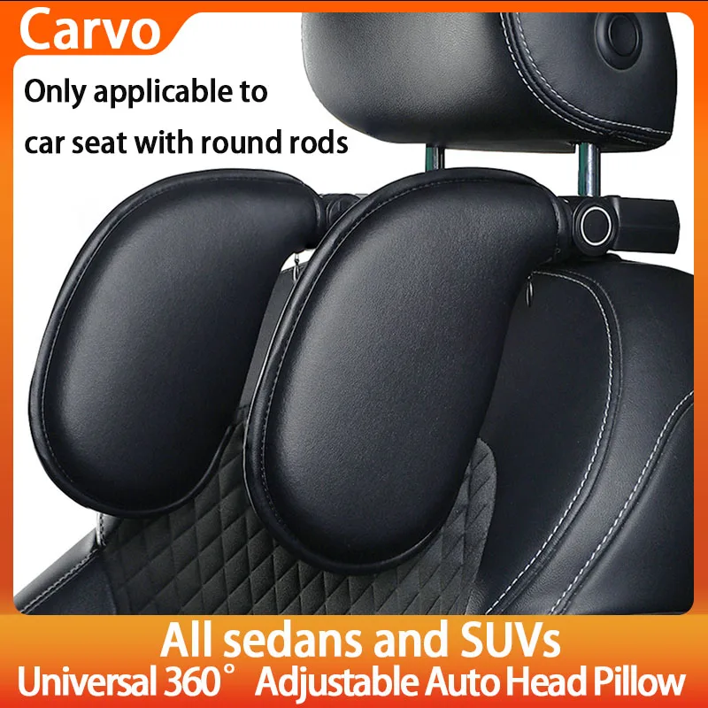 Child Car Headrest with Memory Foam - Ergonomic 360° Adjustable Side ...