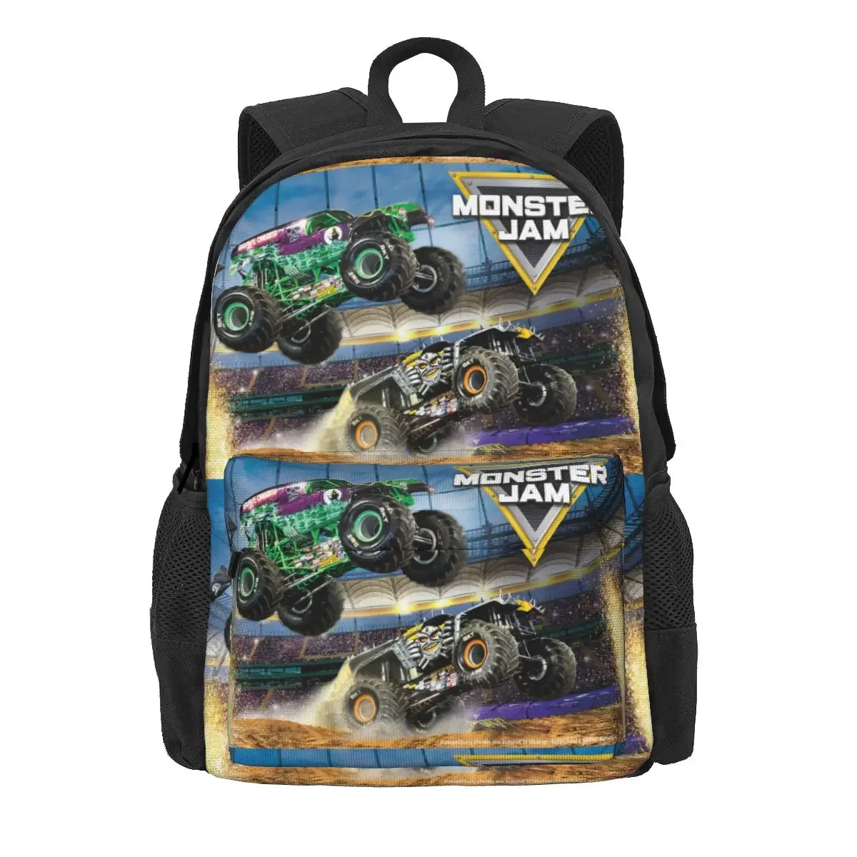Classic-Monster-Jam-Pattern-Backpacks-Boys-Girls-Bookbag-Children ...