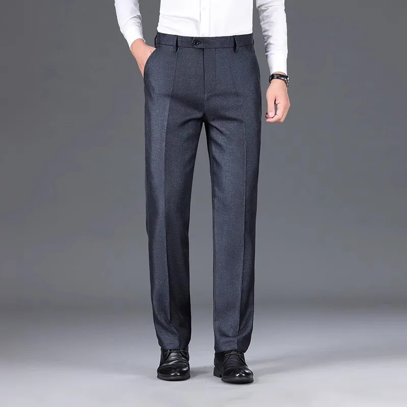 Nuevos pantalones de traje informales de negocios para hombre ...