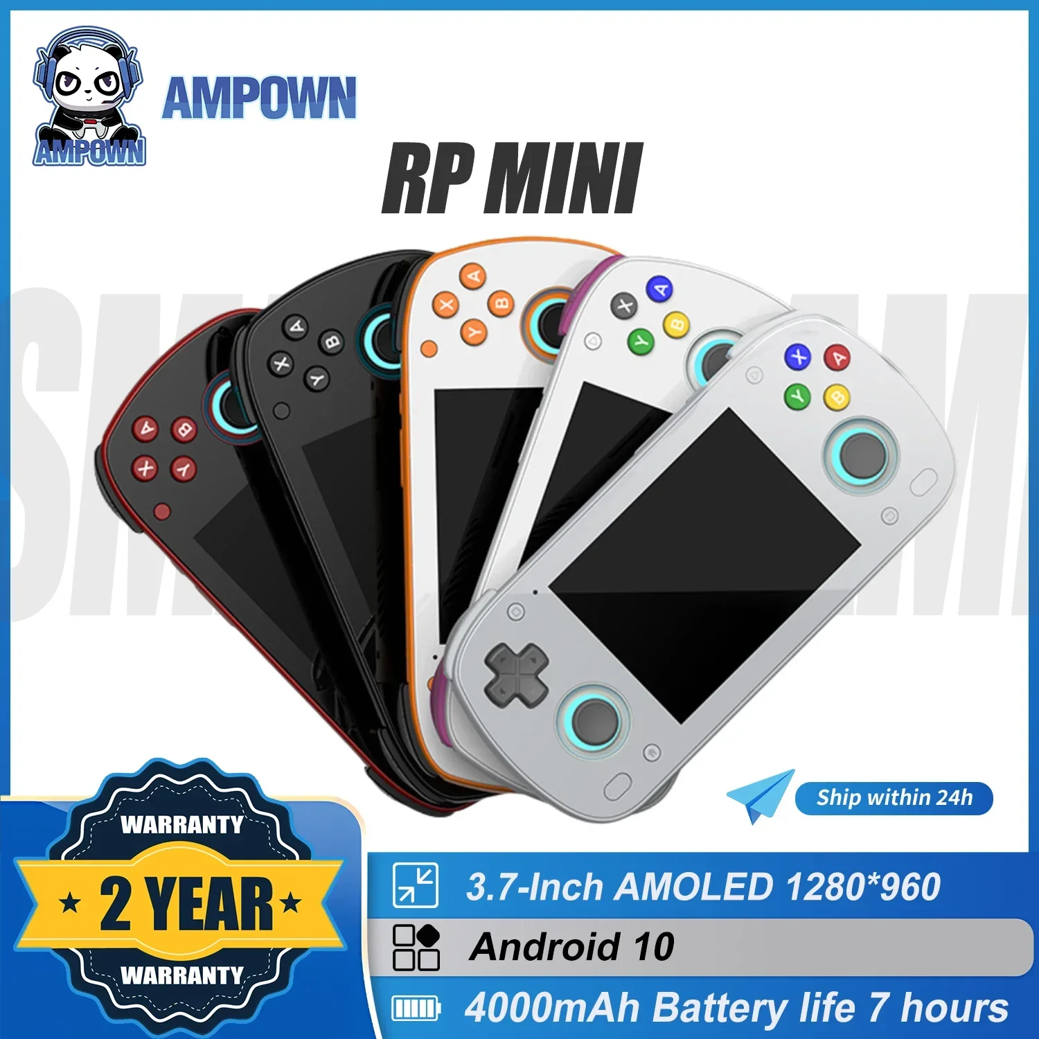 AMPOWN-Retroid-Pocket-RP-MINI-Handheld-Game-Players-3-7-IPS-Android-10 ...