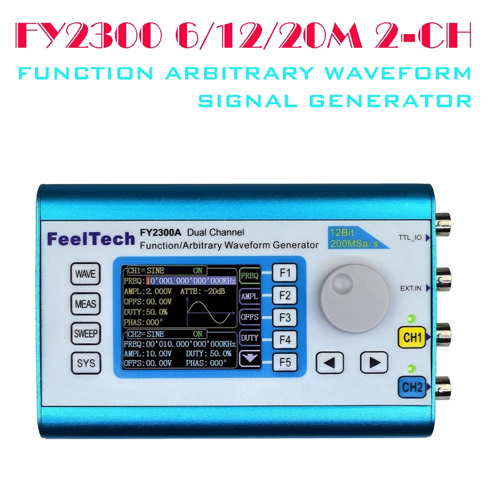 FY2300-6-12-20MHz-Digital-Dual-channel-DDS-Function-Arbitrary-Waveform ...