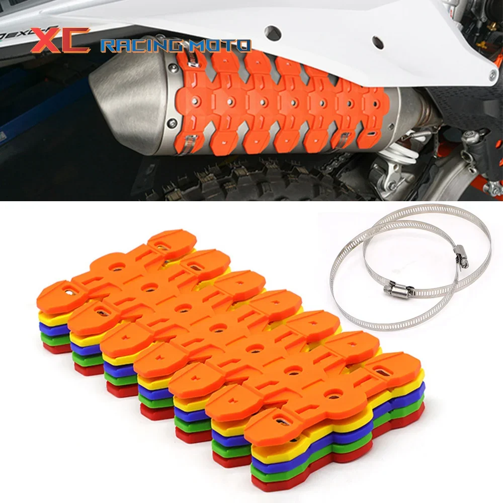 Motocross-Exhaust-Heat-Shield-Muffler-Protector-Cover-For-KTM-Husqvarna ...