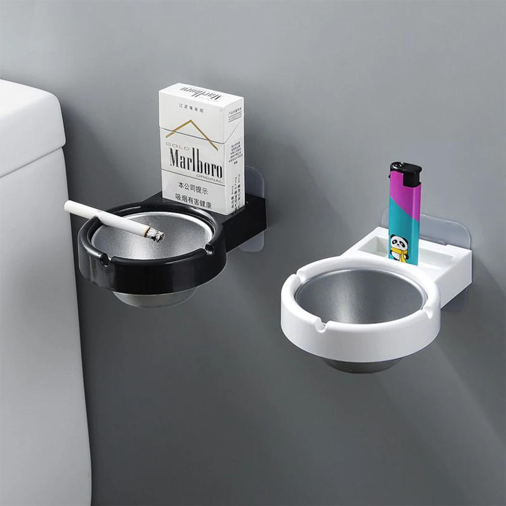 Stainless-Steel-Ashtray-Wall-mounted-Punch-free-Removable-Cigarette-Storage-Rack-for-Bathroom ...