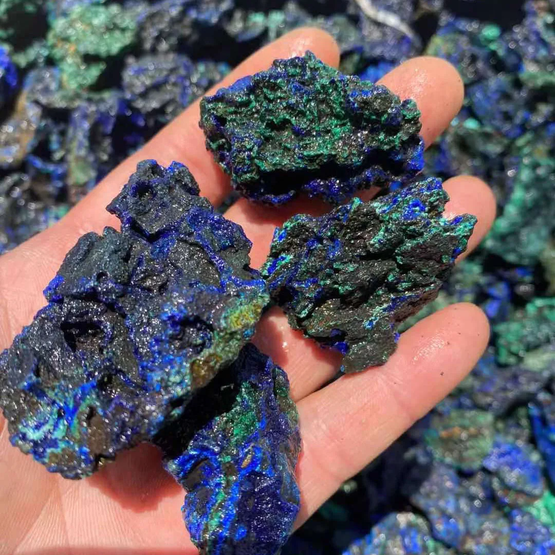 Natural Azurite Malachite Geode Crystal Mineral Specimen Reiki Healing ...