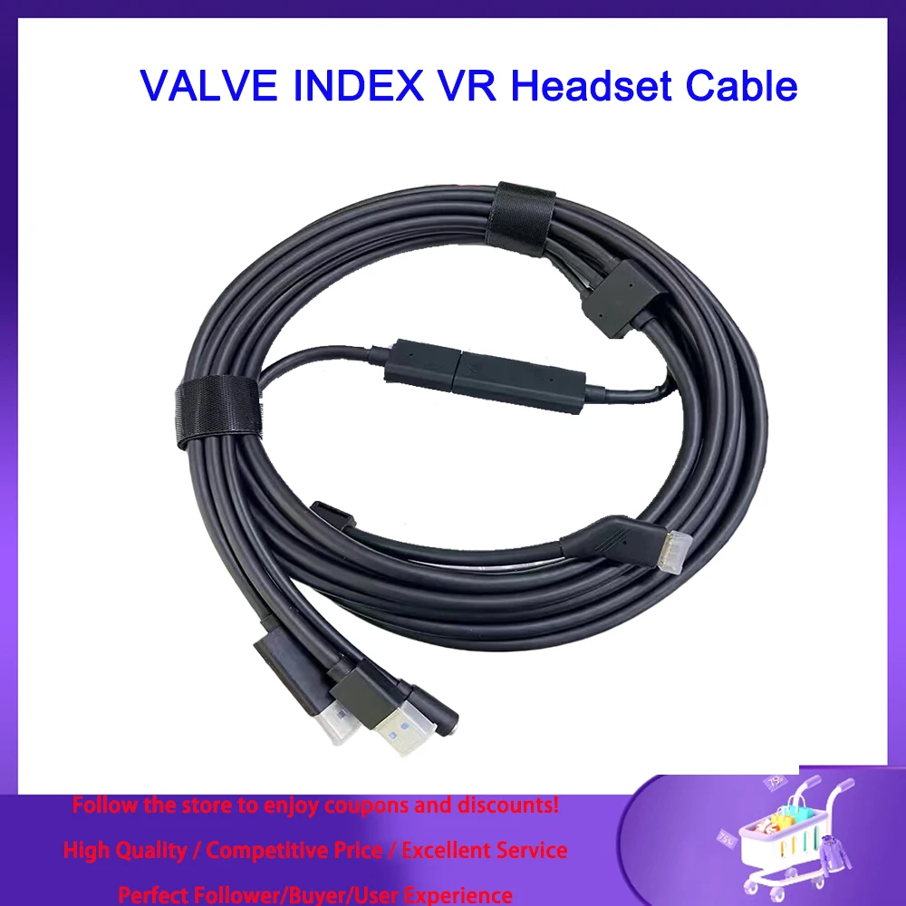 Original-5M-VALVE-INDEX-VR-Headset-Cable-0-9M-3-in-1-Valve-Index-VR ...
