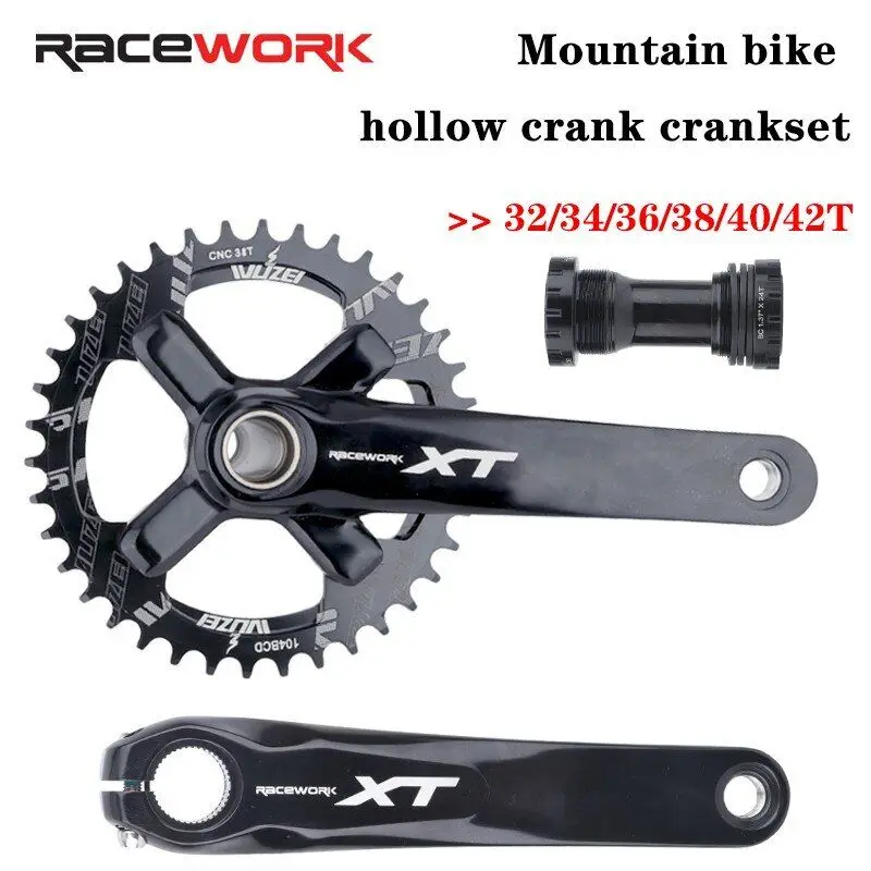 Racework Bicycle Crankset Bottom Bracket Mtb Cranks Chainring ...