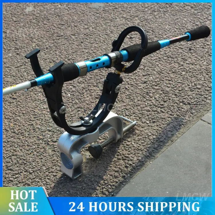 Foldable-Aluminum-Alloy-Sea-Boat-Fishing-Rod-Support-Rest-Pole-Stand ...