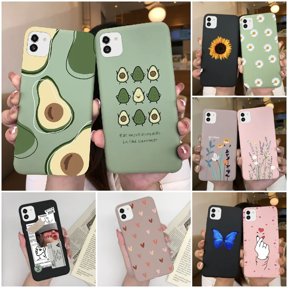 For Samsung Galaxy A03 Core Case A032F Soft Silicone Cute Painted Cover ...