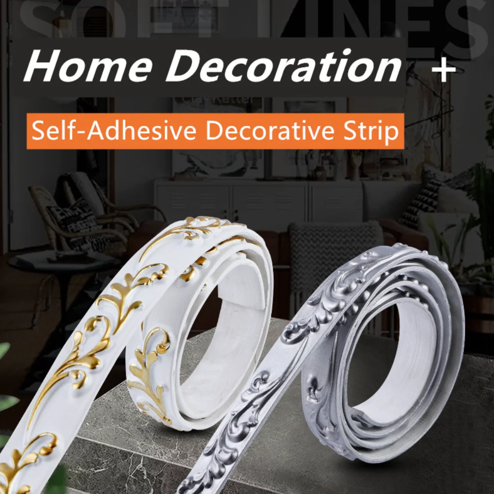 1M-x-26MM-3D-PVC-Self-Adhesive-Wall-Sticker-Decorative-Soft-Line ...